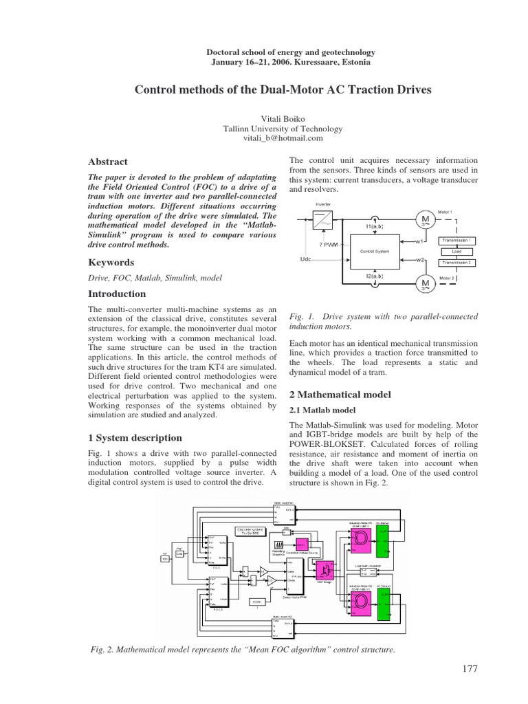 AC Traction Motor Matlab/Simulink | PDF | Electric Motor | Electricity