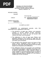 Unlawful Detainer Sample Form | PDF | Eviction | Lawsuit