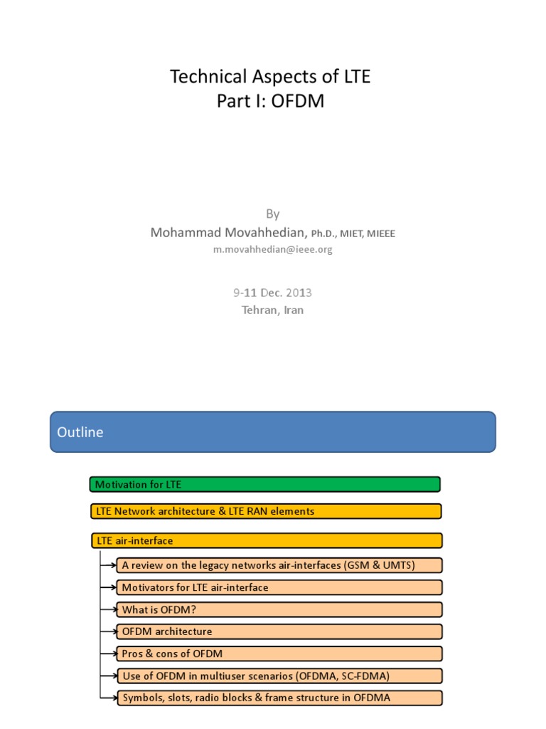 Technical Aspects of LTE Part I: OFDM | PDF | Orthogonal Frequency Division Multiplexing | Lte ...