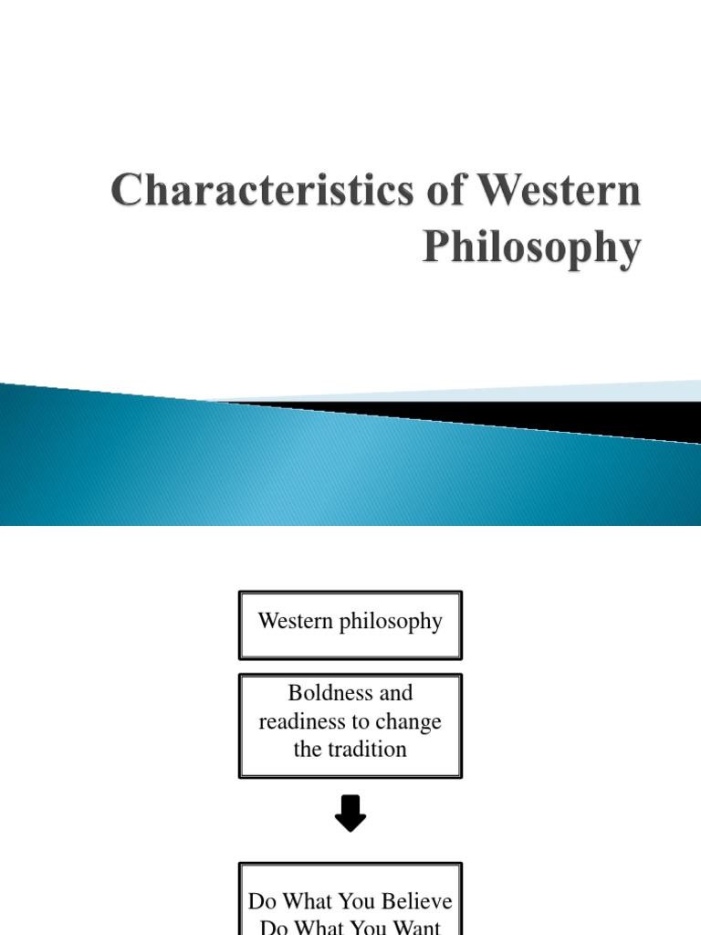 Characteristics of Western Philosophy | PDF