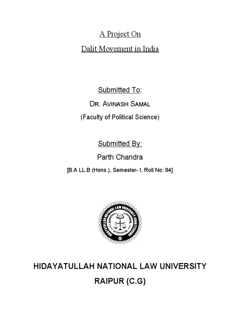 A Project Dalits | PDF | Dalit | Jainism