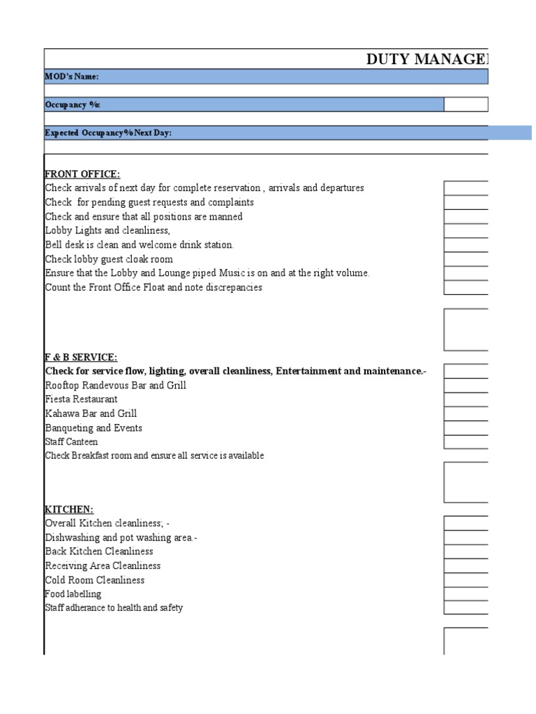 Hotel Management and Operations PDF | Download Free PDF | Kitchen ...