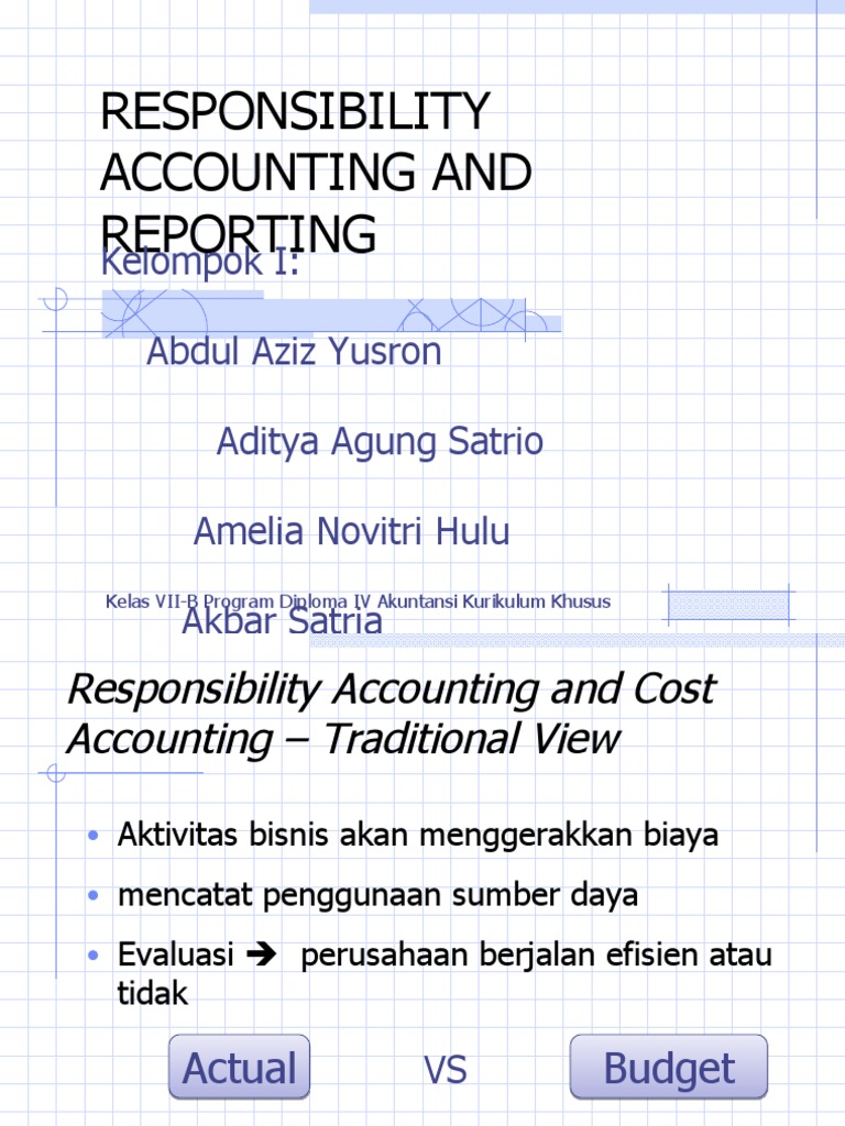 Responsibility Accounting and Reporting | PDF