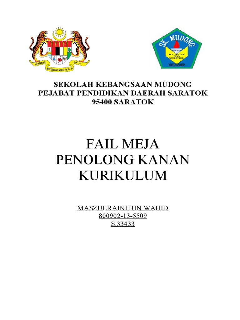 Fail Meja Pk Kokurikulum 2017