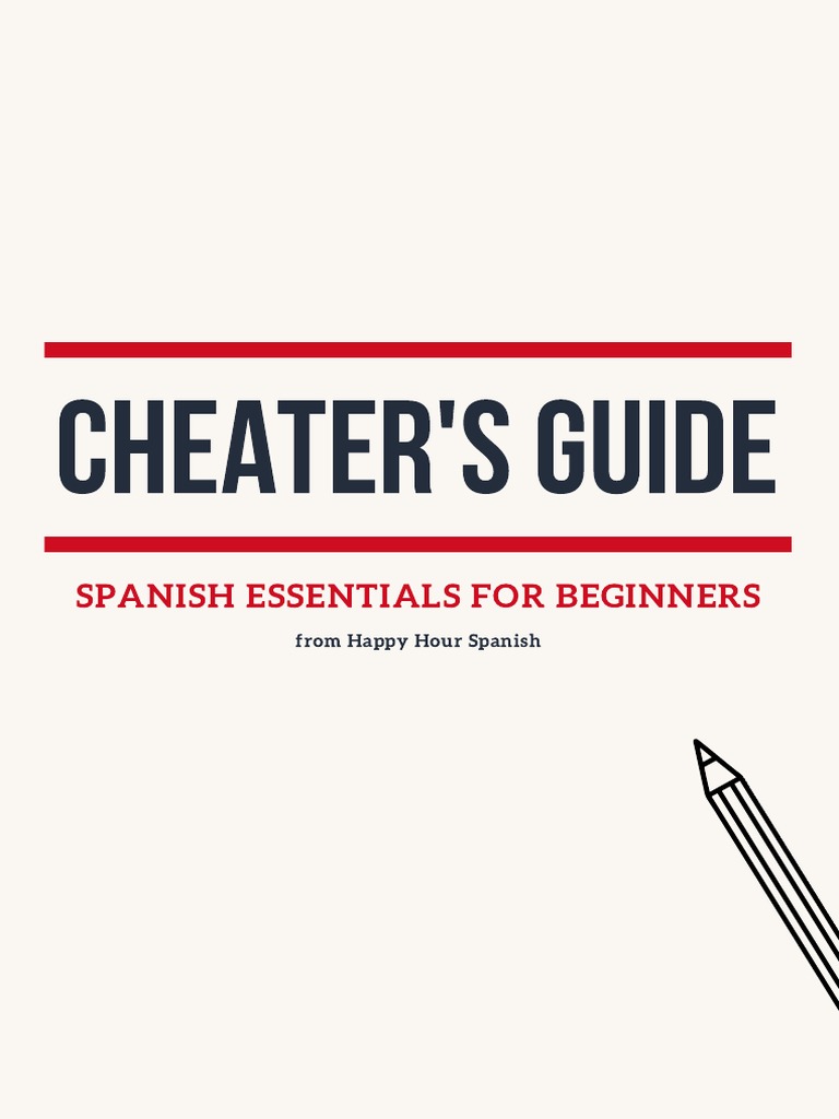 Cheater'S Guide: Spanish Essentials For Beginners | PDF | Philology ...