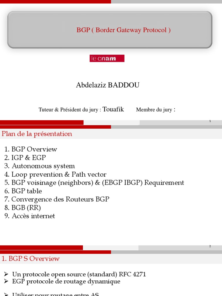 Guide Complet sur le Protocole BGP | PDF | Standards Internet | Architecture de réseau