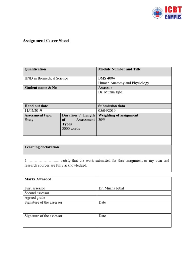 Human Anatomy Physiology Assignment | PDF | Human Body | Homeostasis