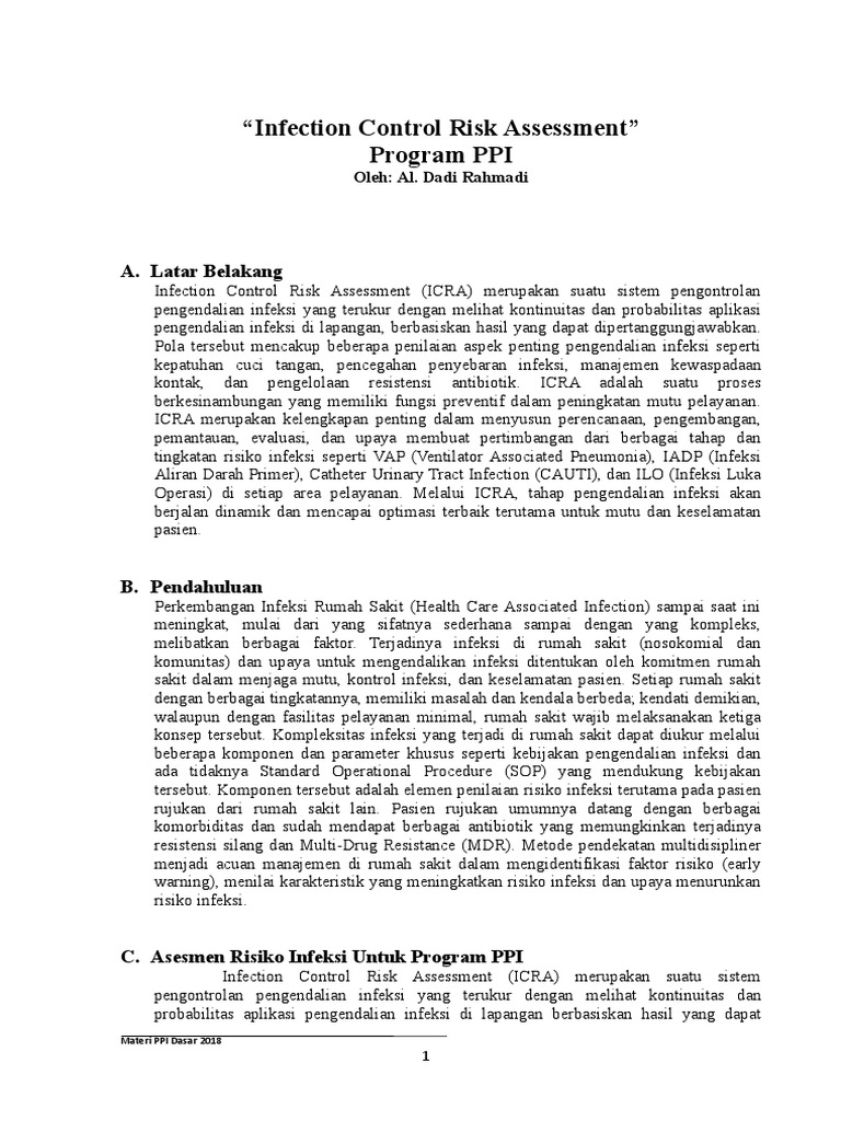 Materi ICRA Program PPI | PDF