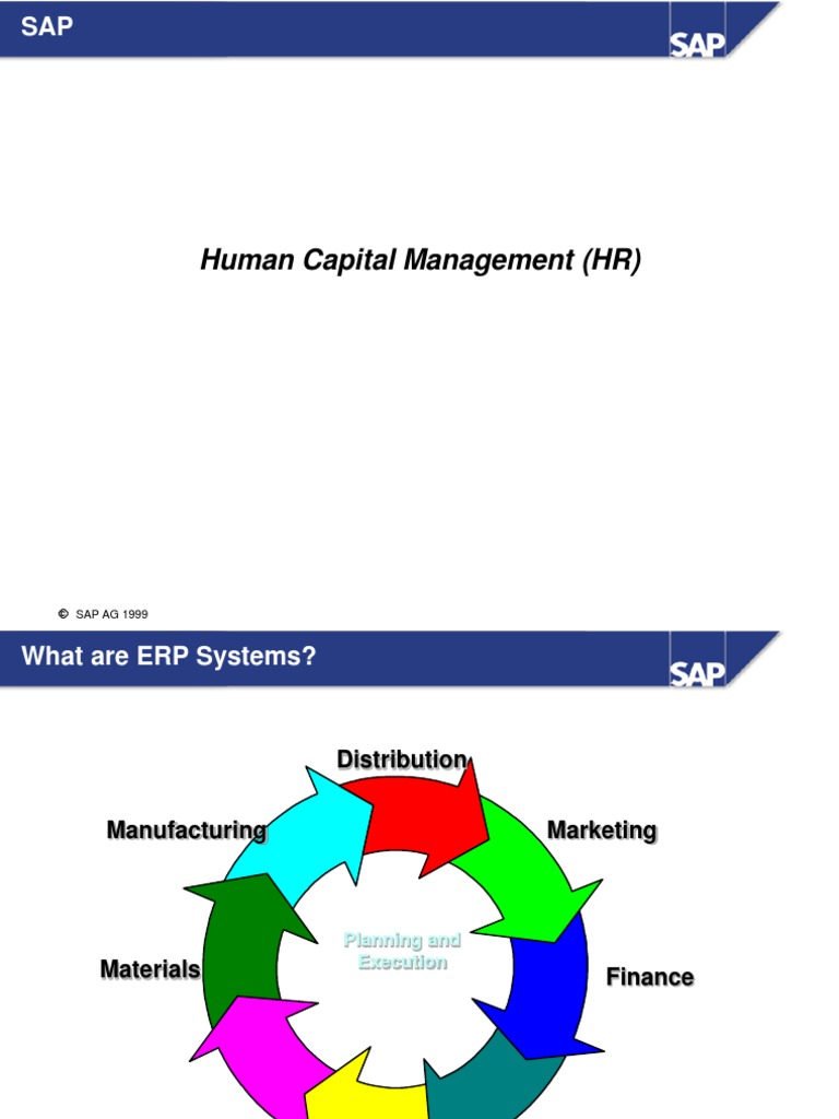 Human Capital Management (HR) : SAP AG 1999 | PDF | Sap Se | Human ...