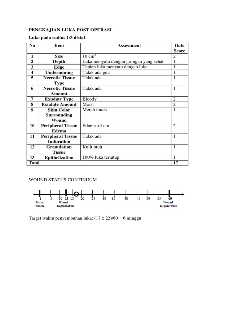 Pengkajian Luka Post Operasi | PDF
