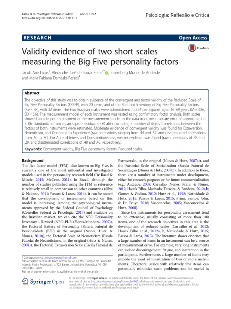 Personality Factors | PDF | Factor Analysis | Standard Deviation