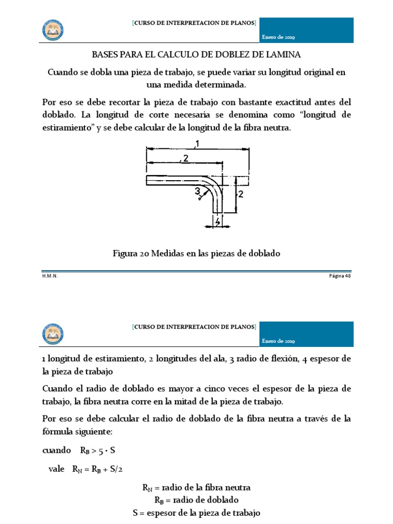 Cálculo de Dobleces en Lámina | PDF | Enseñanza de matemática | Naturaleza
