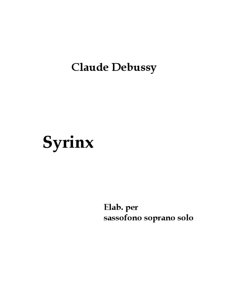 Syrinx PDF | PDF | Maison et jardin