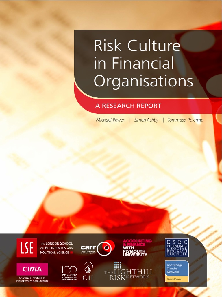 Risk Culture Report PDF | PDF | Organizational Culture | Risk