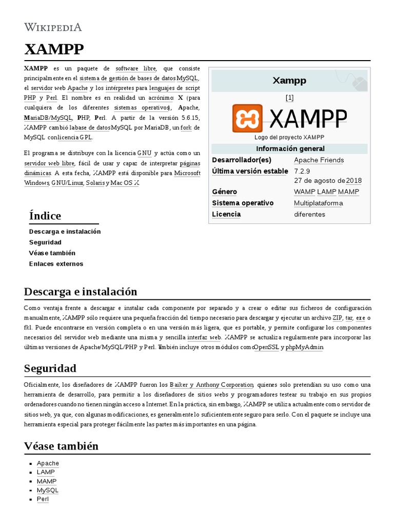 XAMPP | PDF | Php | Informática