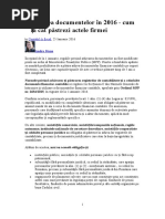 Ordinul NR 2634 2015 Privind Documentele Financiar Contabile | PDF
