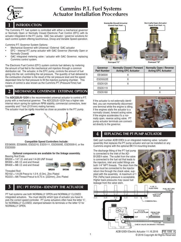 PIB1006 - A Cummins PT Fuel System | PDF | Valve | Fuel Injection