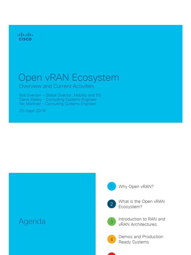 5G VRAN Solution | PDF | Cisco Systems | Telecommunications Infrastructure