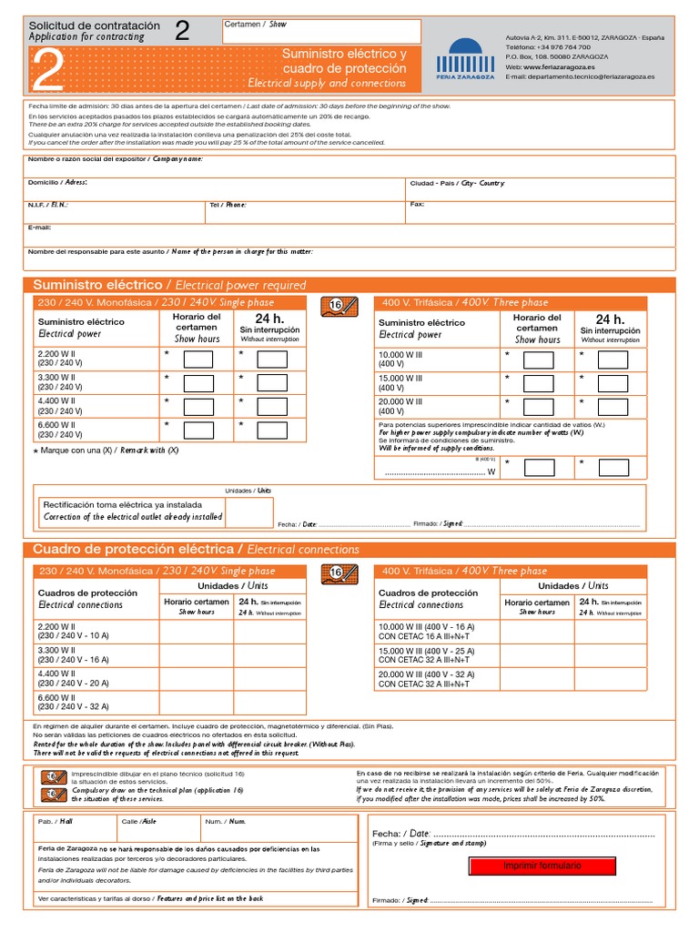 Contrato Suministro Electrico PDF | PDF | Energia electrica ...