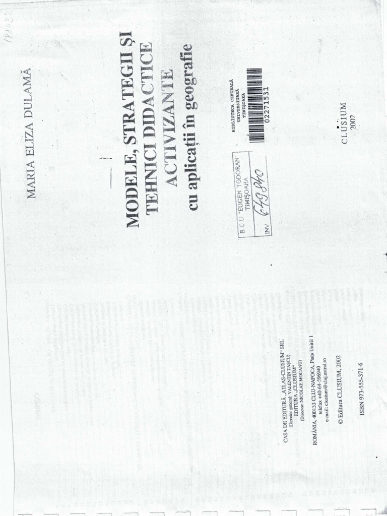 Metode, Strategii Si Tehnici Didactice Activizante DULAMA PDF | PDF