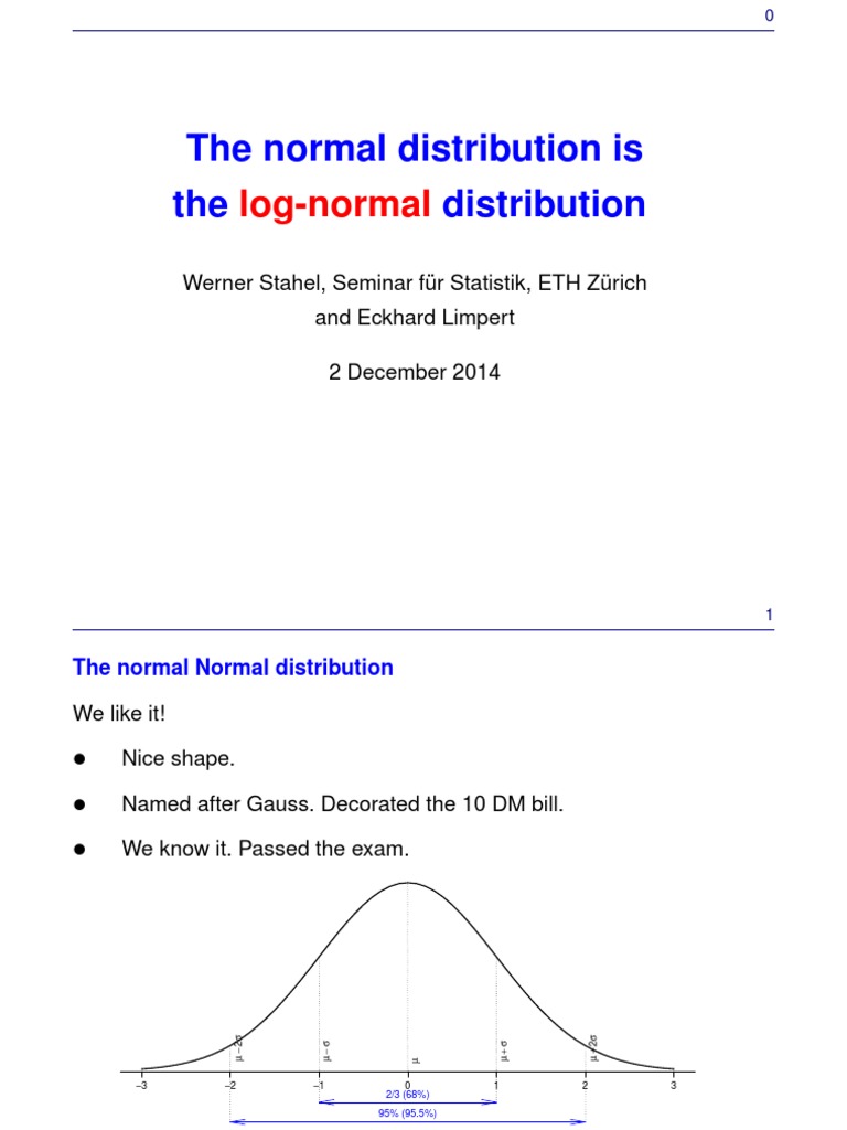 The Normal Distribution Is The Distribution | PDF | Errors And ...
