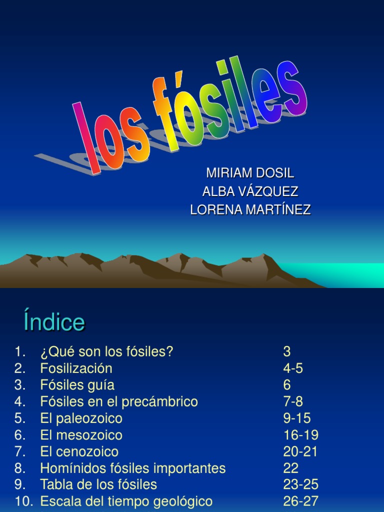 Guía Completa sobre Fósiles y Su Historia | PDF | Fósil | Ciencias de ...
