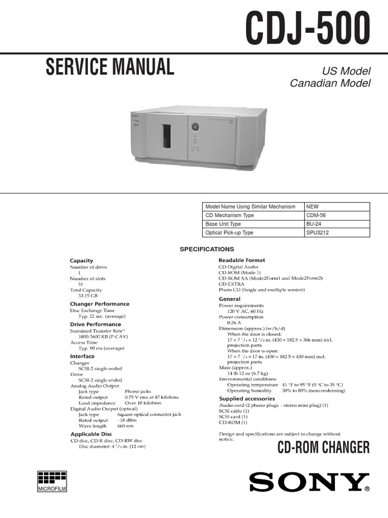 Sony CDJ-500 | PDF | Microsoft Windows | Personal Computers