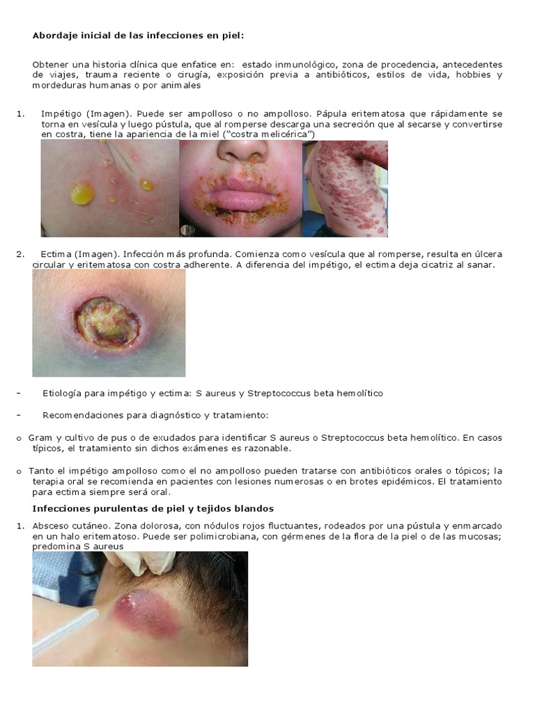 Abordaje Inicial de Las Infecciones en Piel | PDF | Penicilina | Staphylococcus Aureus