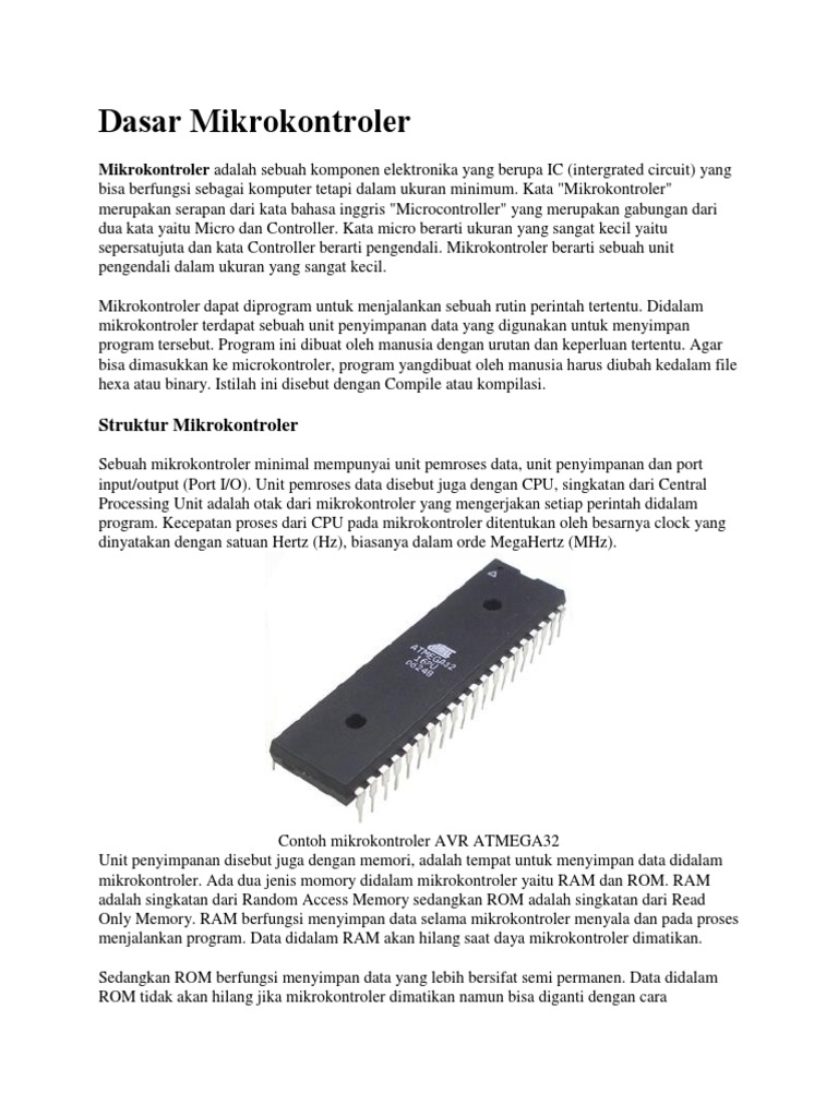Dasar Mikrokontroler | PDF