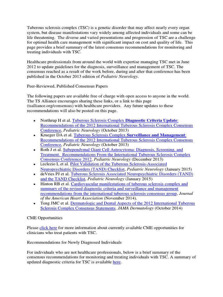 TSC 1 | PDF | Clinical Medicine | Medical Specialties