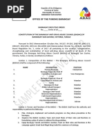 BCPC Reorganization Executive Order | PDF | Government | Childhood