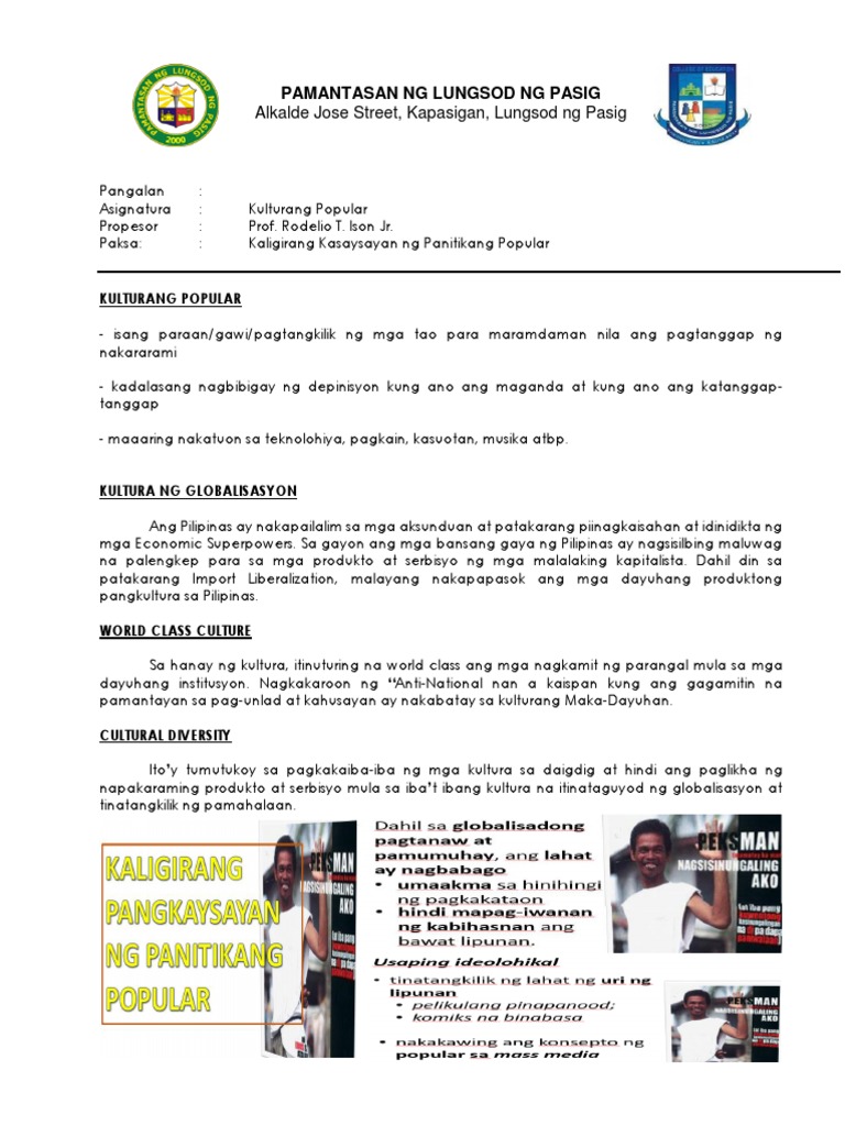 Pasulat Na Pag Uulat | PDF