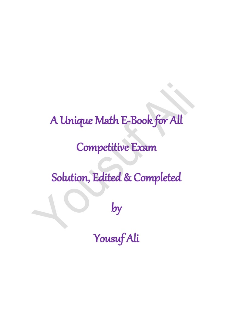 A Unique E-Math Book | PDF | Interest | Taxes