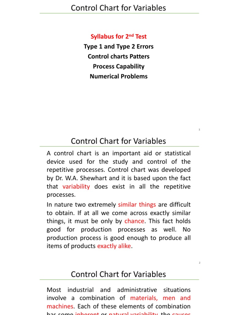 Understanding Process Variability and Statistical Process Control ...