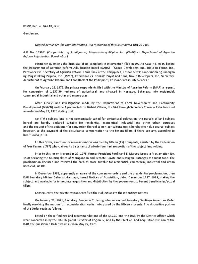 Quoted Hereunder, For Your Information, Is A Resolution of This Court ...