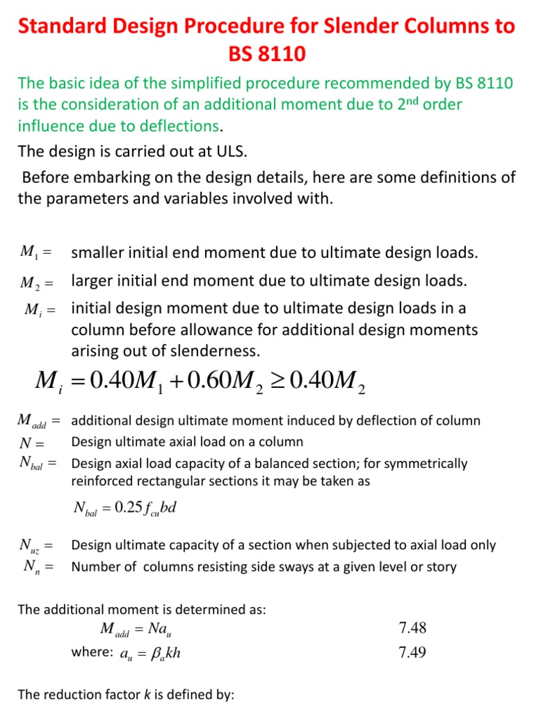 7.4 Slender Columns | PDF | Column | Building Engineering