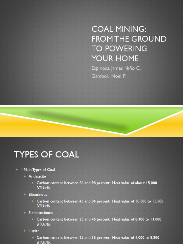 Coal Mining | PDF | Coal Mining | Coal