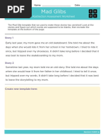 Spanish Mad Libs Storyboard Activity | PDF