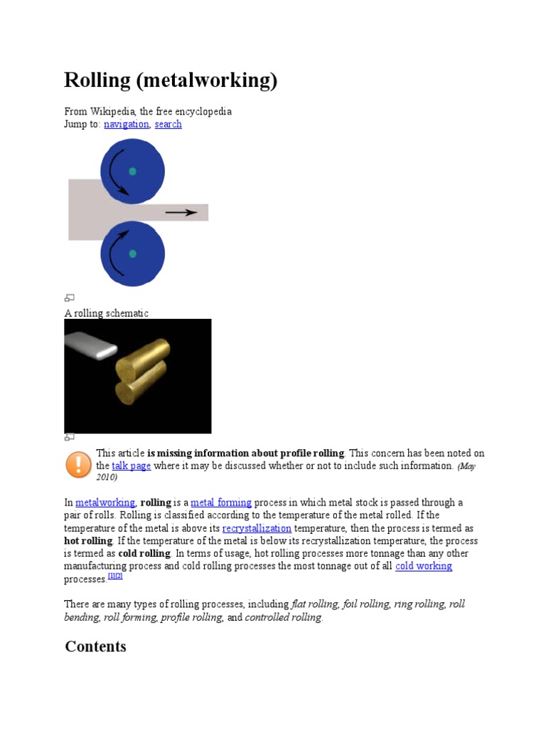 Rolling Metalworking Navigation Search Pdf Rolling