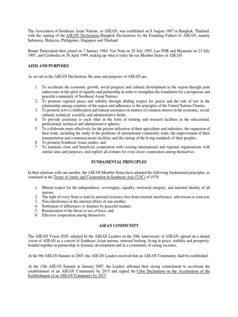 ASEAN Integration | PDF | Association Of Southeast Asian Nations