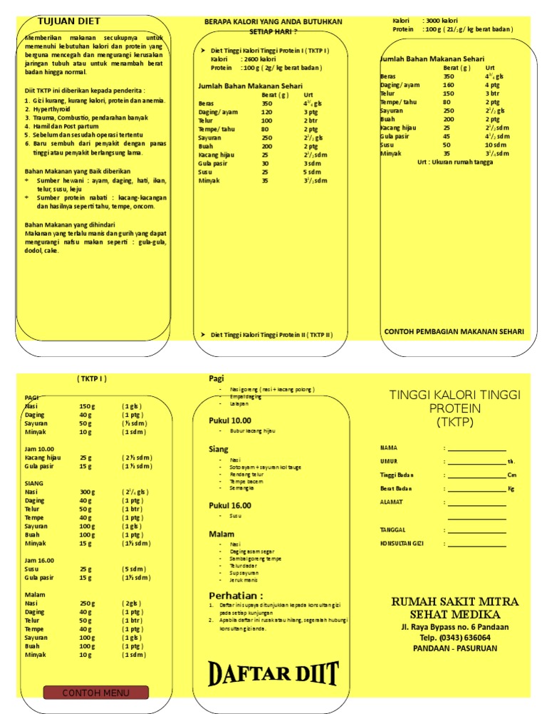 Diet TKTP Print | PDF