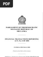 Financial Intelligence ACT No 2 of 2022 | PDF | Terrorism Financing