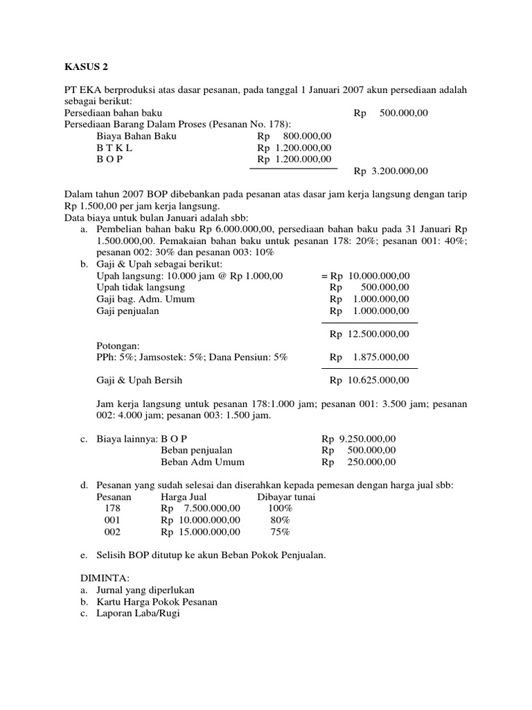 Soal Latihan Akbi 1-Met HP Pesanan | PDF