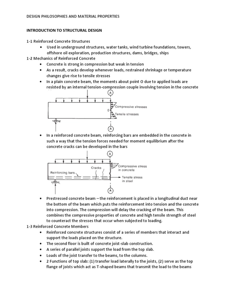 Introduction To Structural Design | PDF | Reinforced Concrete | Beam ...