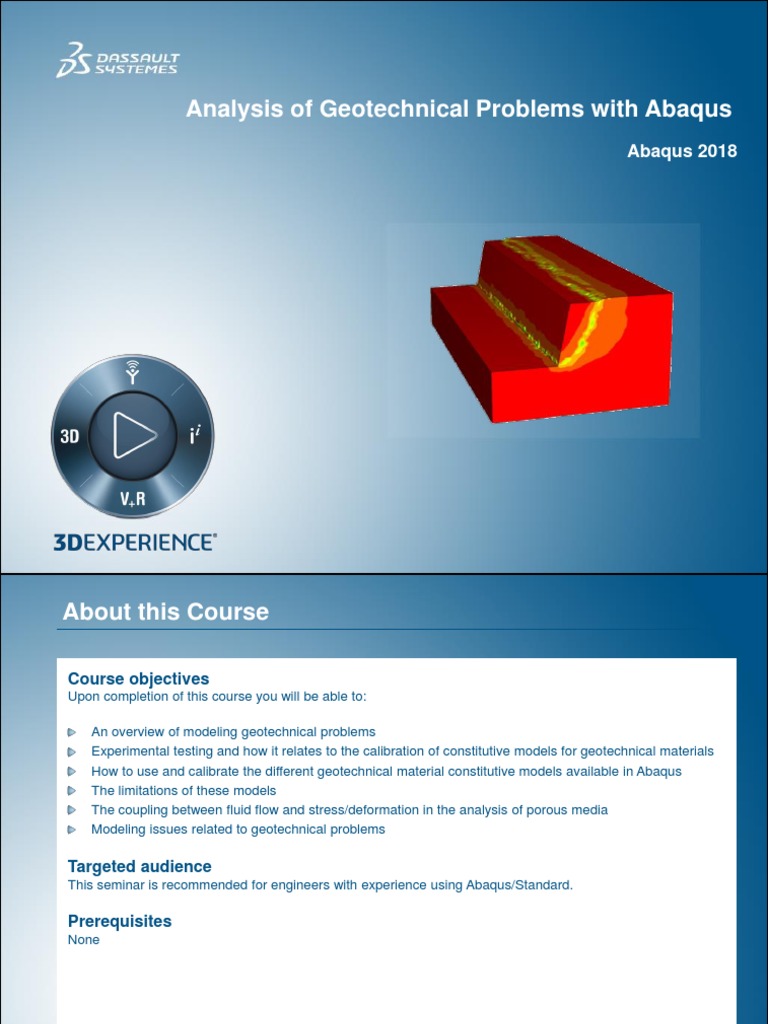 Analysis of Geotechnical Problems With Abaqus | Download Free PDF ...
