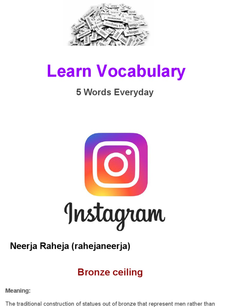 Learn Vocabulary - Set 5 | PDF | Woman | Sociological Theories