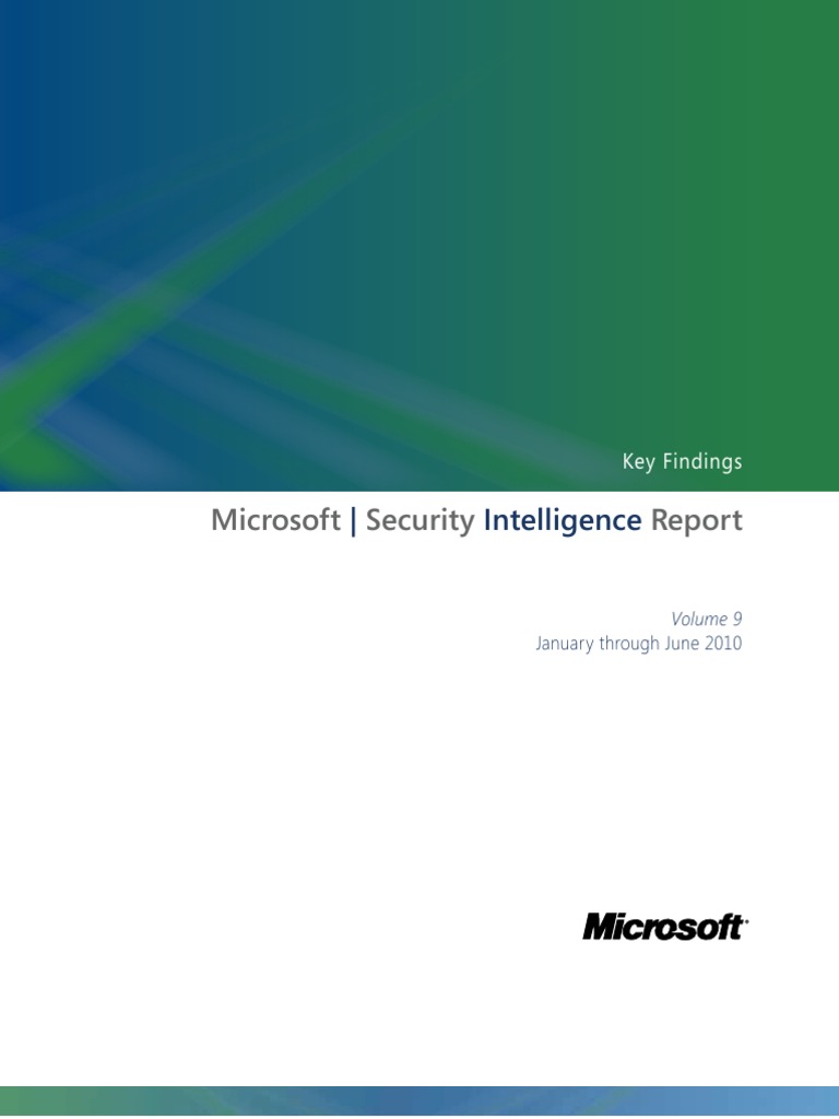 Microsoft Security Intelligence Report Volume 9 Key Findings Summary ...