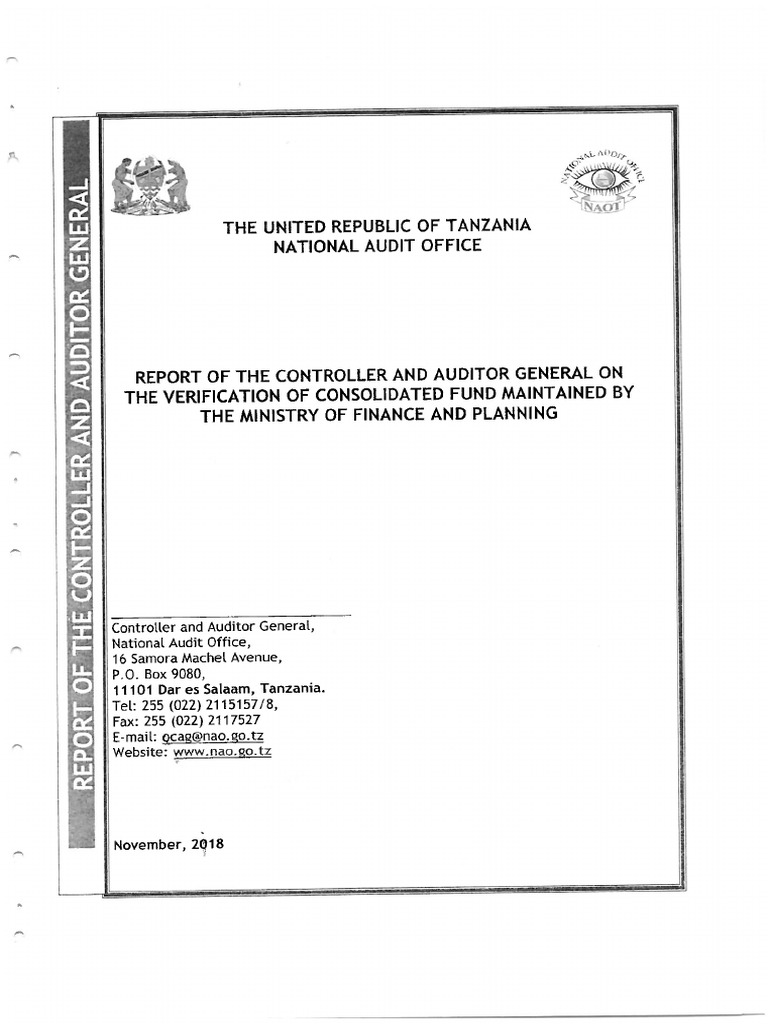 Tanzania CAG Report (Jan 2019)