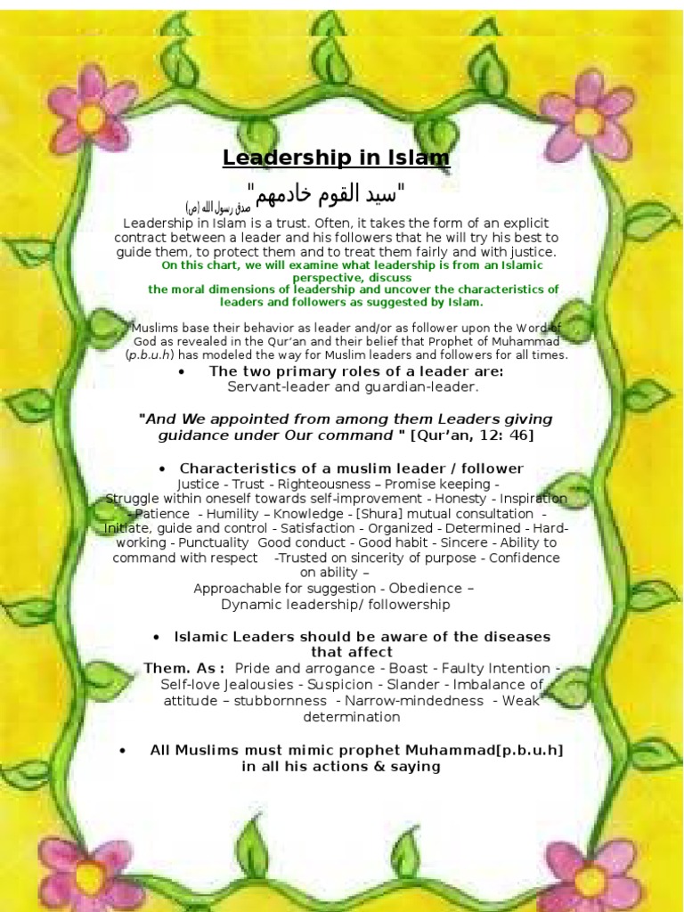 Leadership in Islam | PDF | God In Islam | Muhammad