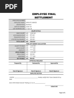 Full & Final Settlement Letter Template | PDF